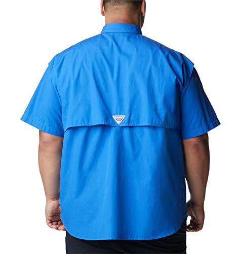 Columbia Standard Men’s Bonehead Short-Sleeve Work Shirt, Comfortable and Breathable, Vivid Blue, X-Large