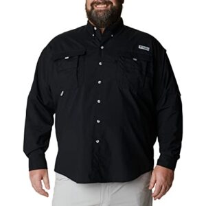 Columbia Men’s PFG Bahama™ II Long Sleeve Shirt, Black, Medium