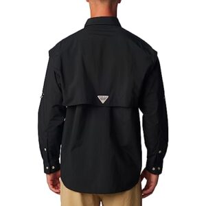 Columbia Men’s PFG Bahama™ II Long Sleeve Shirt, Black, Medium