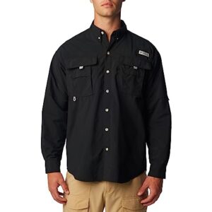 Columbia Men’s PFG Bahama™ II Long Sleeve Shirt, Black, Medium