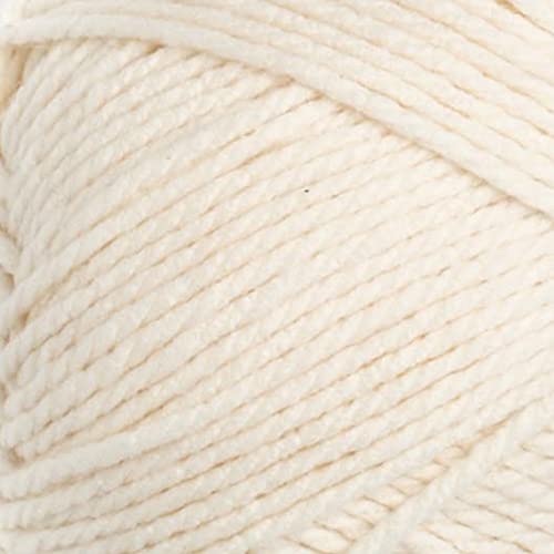 Bernat 16113030008 Big Ball Chunky Solid Yarn, 14oz, Super Bulky 6 Gauge, 100% Acrylic - Cream - Machine Wash & Dry