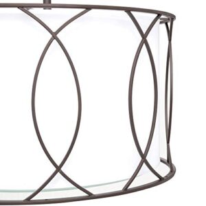 Canarm ICH320A03ORB20 Monica 3-Light Chandelier, 20.5" x 20.5" x 17.5", Oil Rubbed Bronze