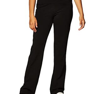 Jockey Women's Activewear Cotton Stretch Bootleg Pant, Black, XL