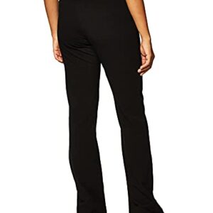 Jockey Women's Activewear Cotton Stretch Bootleg Pant, Black, XL