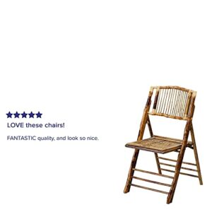 Flash Furniture American Champion Bamboo Folding Chair