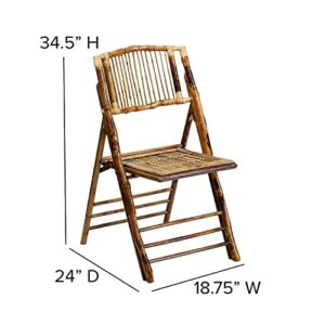 Flash Furniture American Champion Bamboo Folding Chair