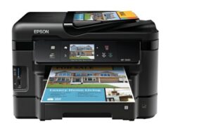 epson workforce wf-3540 wireless all-in-one color inkjet printer, copier, scanner, 2-sided duplex, adf, fax. prints from tablet/smartphone. airprint compatible (c11cc31201)