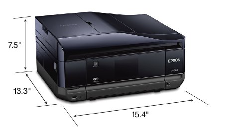 Epson Expression Premium Photo XP-800 Small-in-One Wireless Color Inkjet Printer, Copier, Fax, and Scanner with auto 2 sided scanning, copying, and printing. Prints from Tablet/Smartphone. AirPrint Compatible (C11CC45201)