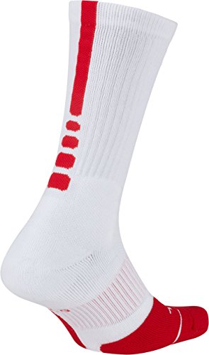 Nike Elite Crew Basketball Socks (Medium, White/Red)