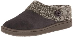 clarks women's, sweater collar slipper clog grey 7 m