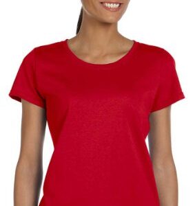 Fruit of the Loom Ladies' 5 oz., HD Cotton™ T-Shirt M TRUE RED