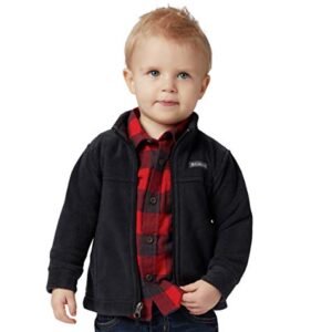 Columbia Toddler Boys Steens Mt II Fleece, Black, 3T