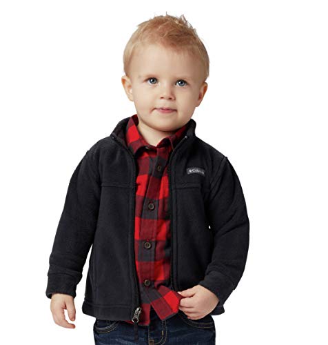 Columbia Toddler Boys Steens Mt II Fleece, Black, 3T