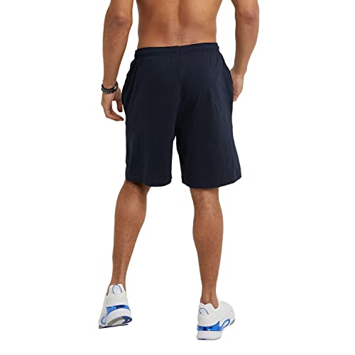 Champion Men's Shorts, Classic Cotton Jersey Athletic Shorts, 9", Long Gym Shorts, Men's Workout Shorts