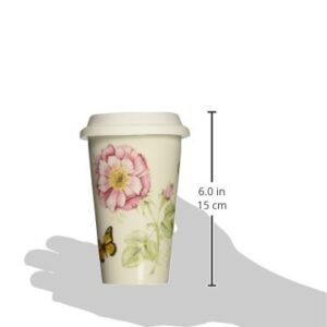 Lenox 837583 Butterfly Meadow Thermal Travel Mug, Multicolor, 1 Count (Pack of 1)