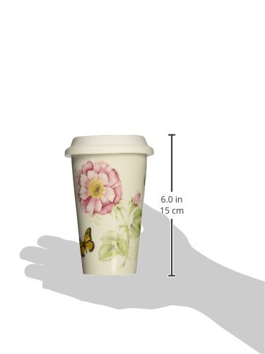 Lenox 837583 Butterfly Meadow Thermal Travel Mug, Multicolor, 1 Count (Pack of 1)