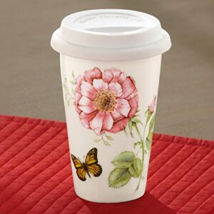 Lenox 837583 Butterfly Meadow Thermal Travel Mug, Multicolor, 1 Count (Pack of 1)