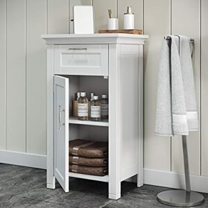 RiverRidge 06-037 Somerset Single Door Floor Storage Cabinet, White