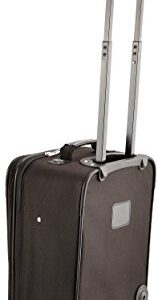 Rockland Fashion Softside Upright Luggage Set, Black/Gray, 2-Piece (14/19)