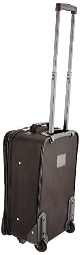 Rockland Fashion Softside Upright Luggage Set, Black/Gray, 2-Piece (14/19)