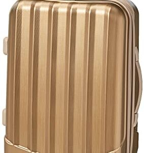 Rockland Santa Fe Hardside Spinner Wheel Luggage, Bronze, Carry-On 20-Inch