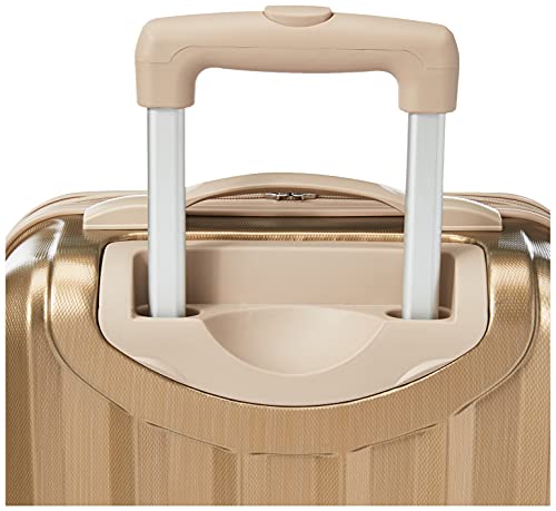 Rockland Santa Fe Hardside Spinner Wheel Luggage, Bronze, Carry-On 20-Inch