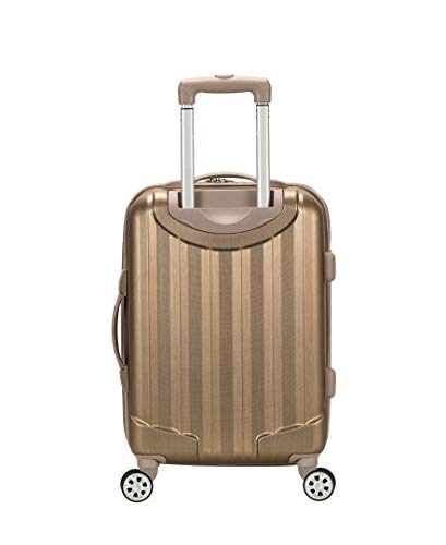 Rockland Santa Fe Hardside Spinner Wheel Luggage, Bronze, Carry-On 20-Inch