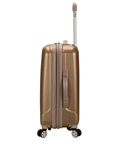 Rockland Santa Fe Hardside Spinner Wheel Luggage, Bronze, Carry-On 20-Inch