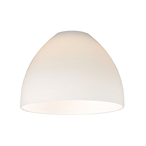 Design Classics Lighting Satin White Glass Shade for Light Fixture - 1-5/8-Inch Fitter Opening