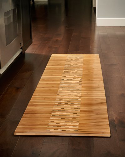 Anji Mountain Kitchen and Bath Mat, 20 in x 72 in, Natural