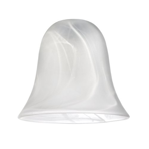 Alabaster Bell Glass Shade - Lipless with 1-5/8-Inch Fitter Opening