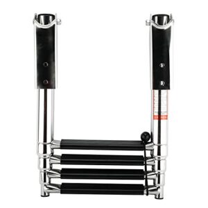 Amarine Made 4 Step Stainless Steel Telescoping Boat Ladder Swim Step