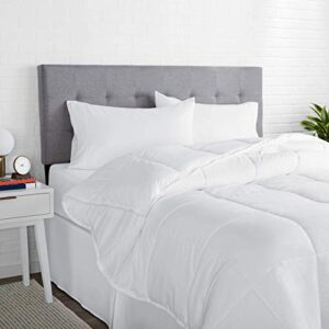 amazon brand – pinzon hypoallergenic down alternative comforter - full or queen