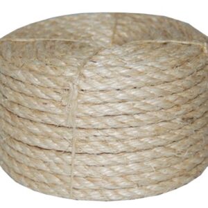 T.W . Evans Cordage Co. 23-410 3/8-Inch by 100-Feet Twisted Sisal Rope,Tan,Onе Paсk