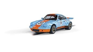 scalextric porsche 911 rsr 3.0 gulf #31 1:32 slot race car c4304, burgandy