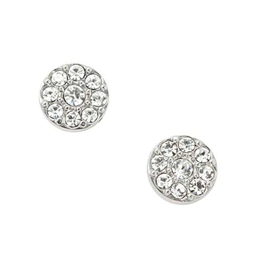 Fossil Women's Silver-Tone Earrings, Color: Silver (Model: JF00828040)