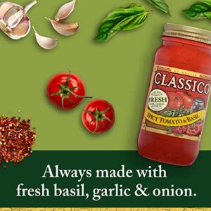 Classico Spicy Tomato & Basil Spaghetti Pasta Sauce (24 oz Jar)