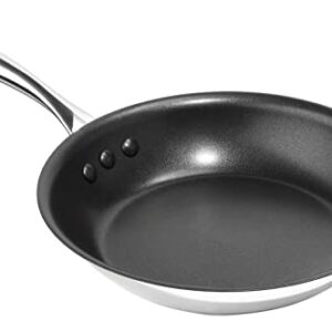 10" (26 cm) Stainless Steel Pan by Ozeri with ETERNA, a 100% PFOA and APEO-Free Non-Stick Coating