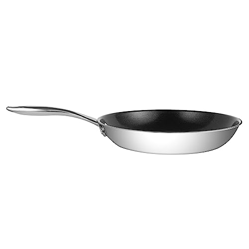 10" (26 cm) Stainless Steel Pan by Ozeri with ETERNA, a 100% PFOA and APEO-Free Non-Stick Coating