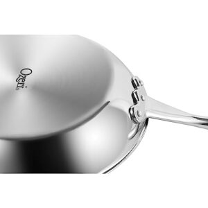 10" (26 cm) Stainless Steel Pan by Ozeri with ETERNA, a 100% PFOA and APEO-Free Non-Stick Coating