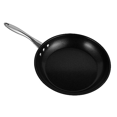 10" (26 cm) Stainless Steel Pan by Ozeri with ETERNA, a 100% PFOA and APEO-Free Non-Stick Coating