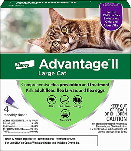 Advantage 2 flea control for cats and kittens over 9 lbs 4 month supply