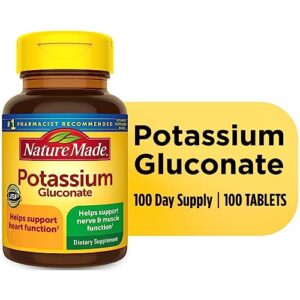 Nature Made Potassium Gluconate 550mg, 100 tablets