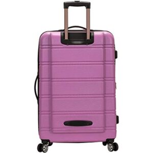 Rockland Melbourne Hardside Expandable Spinner Wheel Luggage, Pink, 2-Piece Set (20/28)