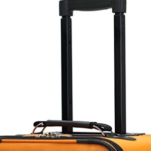 Rockland Pasadena Softside Spinner Wheel Luggage, Orange, Carry-On 20-Inch