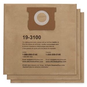 alton enterprises limited stanley 19-3100 5-8 gallon disposable filter bag for wet/dry vacuums, 3-pack