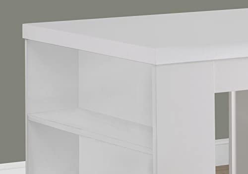 Monarch Specialties I 32"X 36" / White Counter Height DINING TABLE,