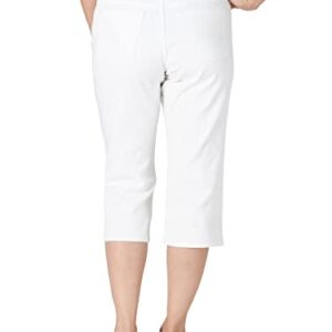 Lee Women's Relaxed Fit Capri Jean White 16