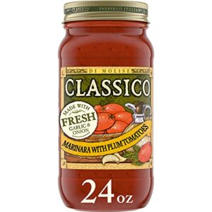 classico marinara with plum tomatoes & olive oil pasta sauce (24 oz jar)