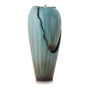 Alpine Corporation DIG100XS w/LED Light Water Jar Fountain, 32 Inch Tall, Turquoise